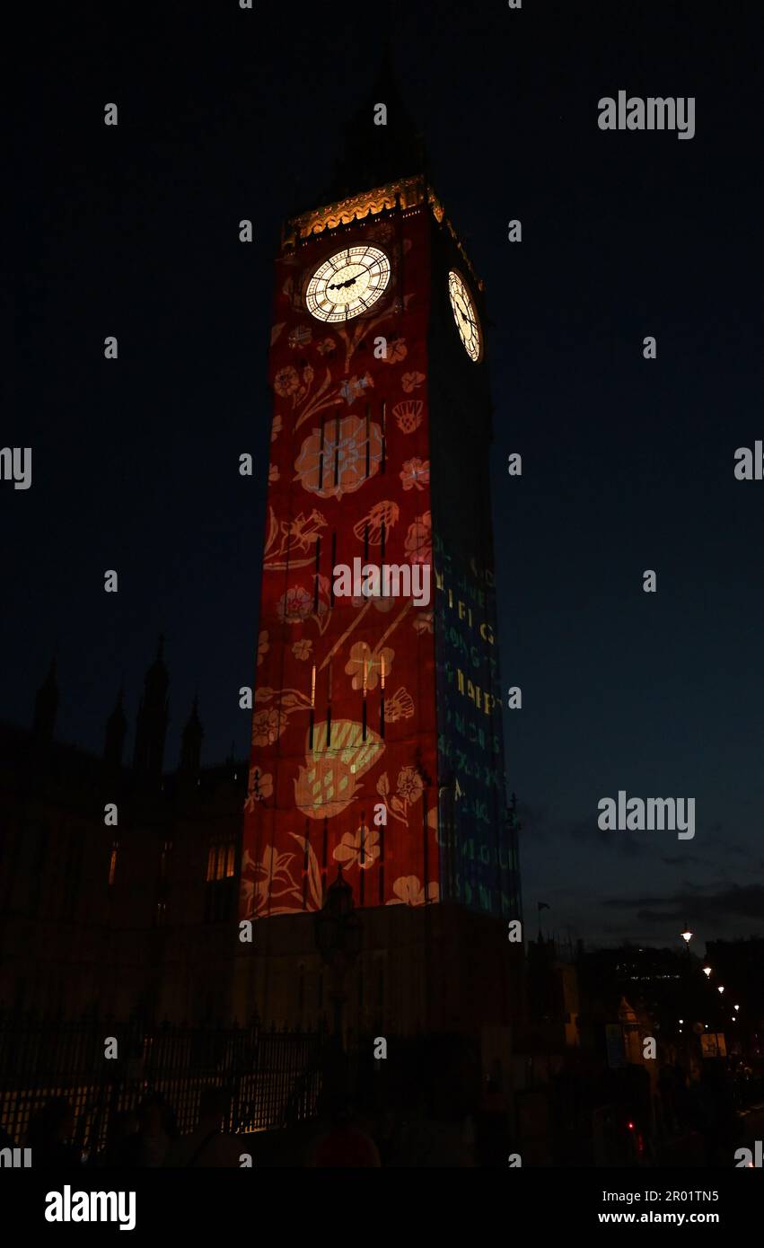 Big Ben lit up ahead of King Charles coronation on Thursday and will ...