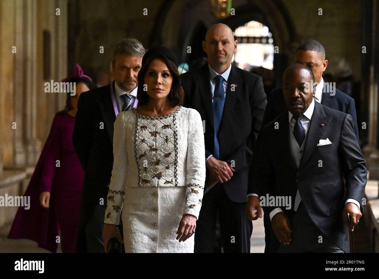 Gabon's President Ali Bongo Ondimba, right, and wife Sylvia Bongo ...