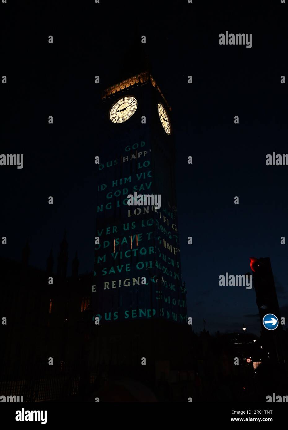 Big Ben lit up ahead of King Charles coronation on Thursday and will ...
