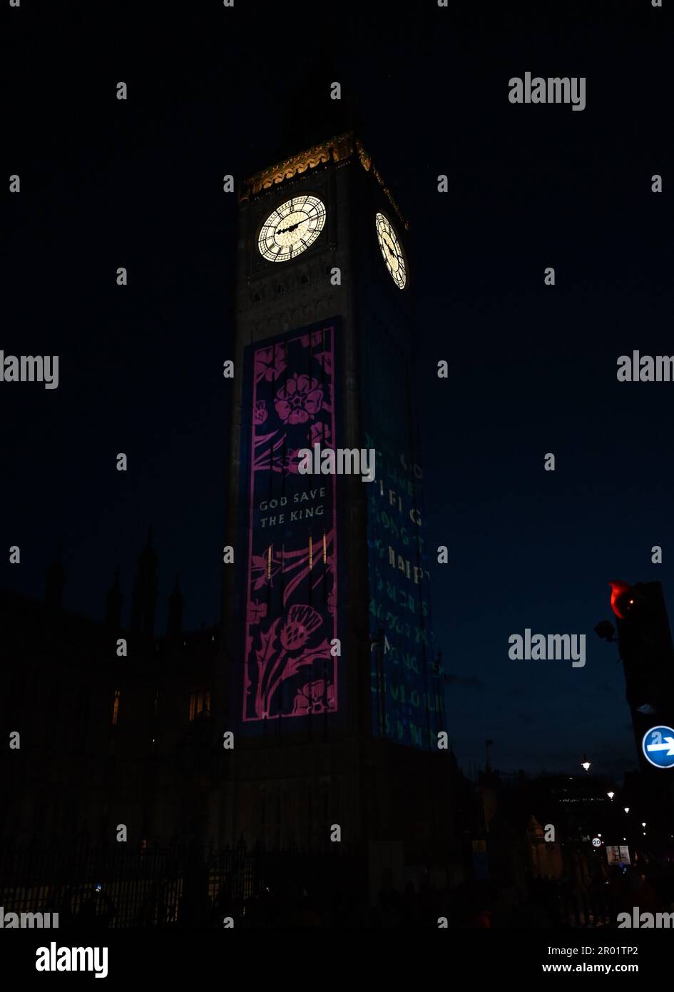 Big Ben lit up ahead of King Charles coronation on Thursday and will ...