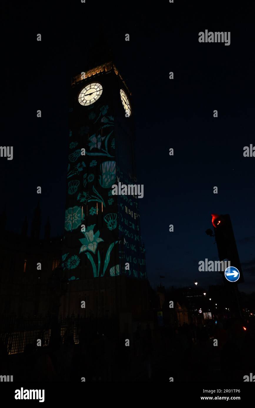 Big Ben lit up ahead of King Charles coronation on Thursday and will ...