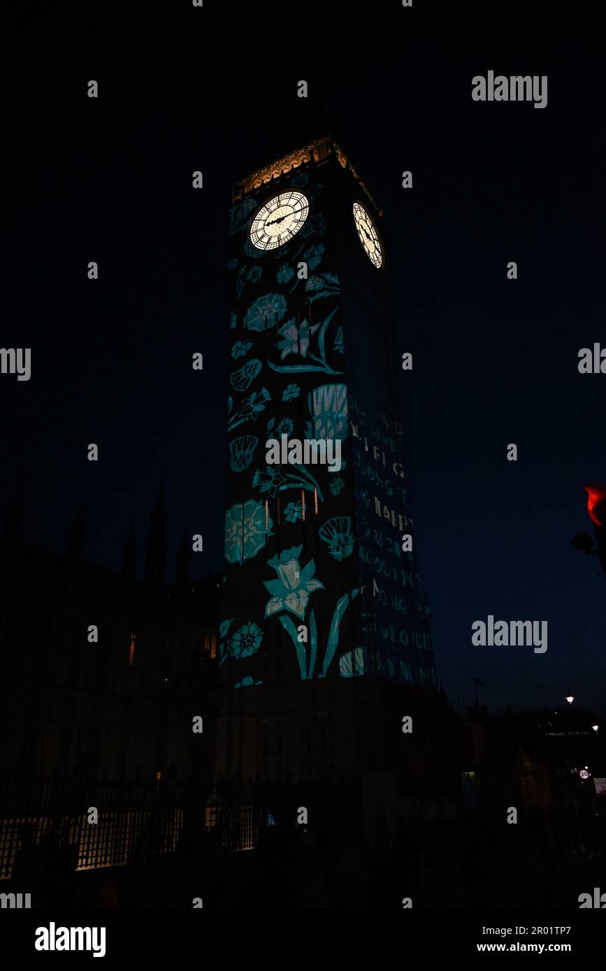 Big Ben lit up ahead of King Charles coronation on Thursday and will ...