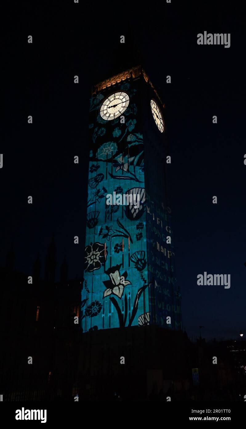 Big Ben lit up ahead of King Charles coronation on Thursday and will ...