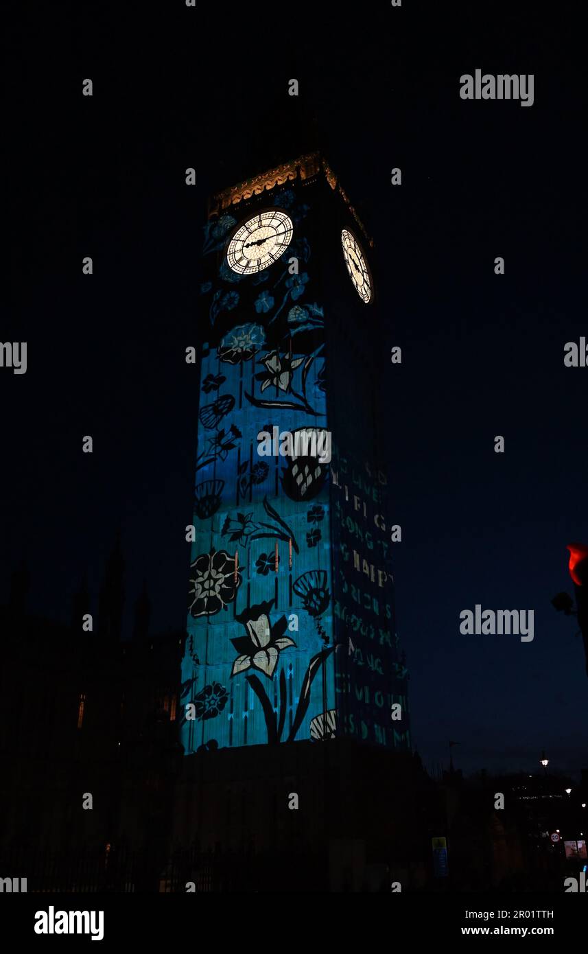 Big Ben lit up ahead of King Charles coronation on Thursday and will ...