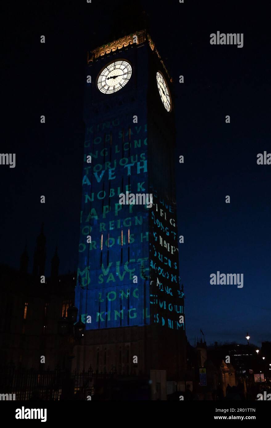 Big Ben lit up ahead of King Charles coronation on Thursday and will ...