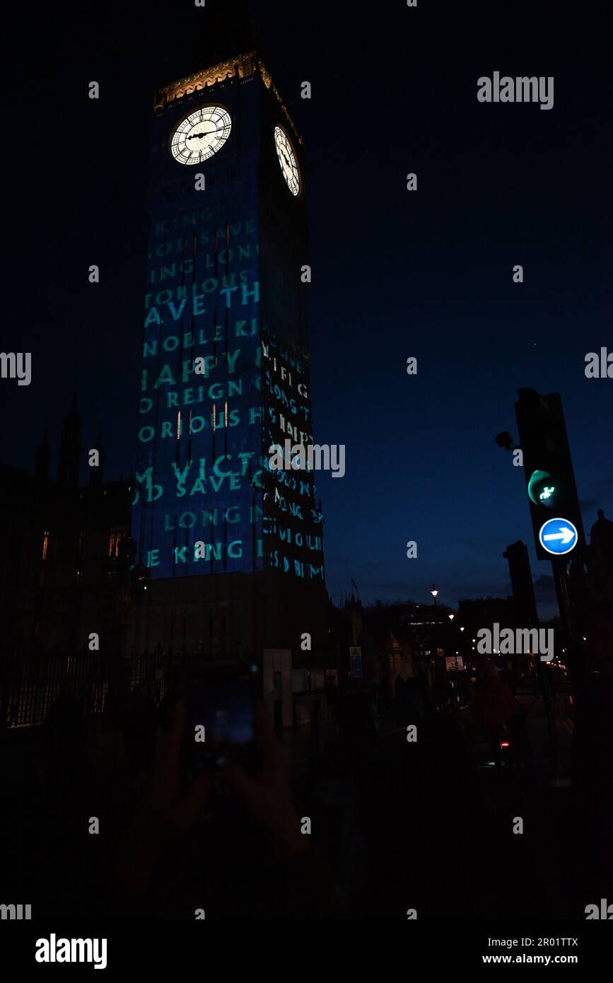 Big Ben lit up ahead of King Charles coronation on Thursday and will ...