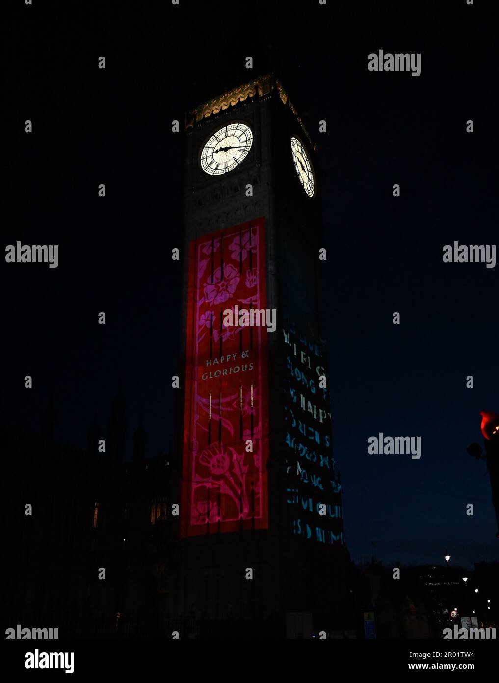 Big Ben lit up ahead of King Charles coronation on Thursday and will ...