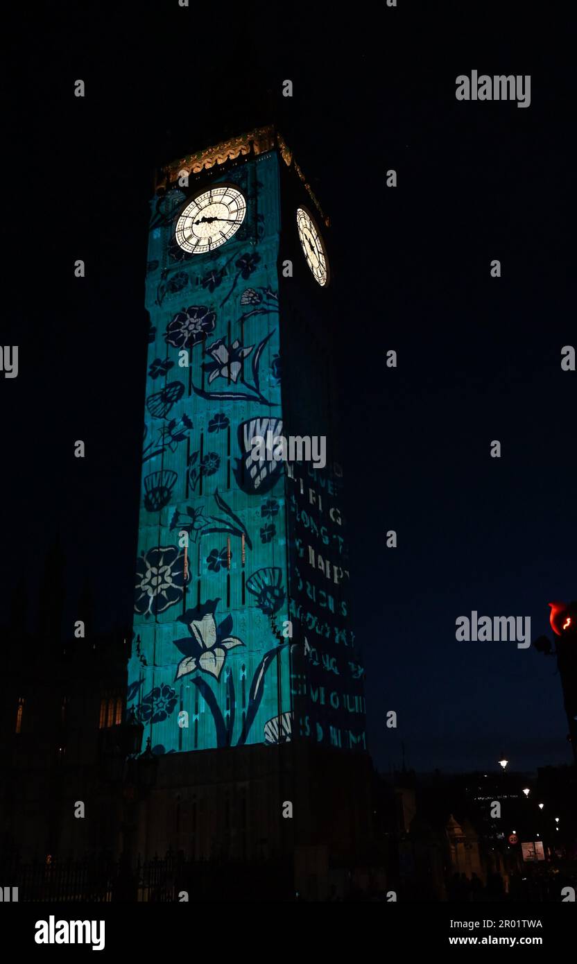 Big Ben lit up ahead of King Charles coronation on Thursday and will ...