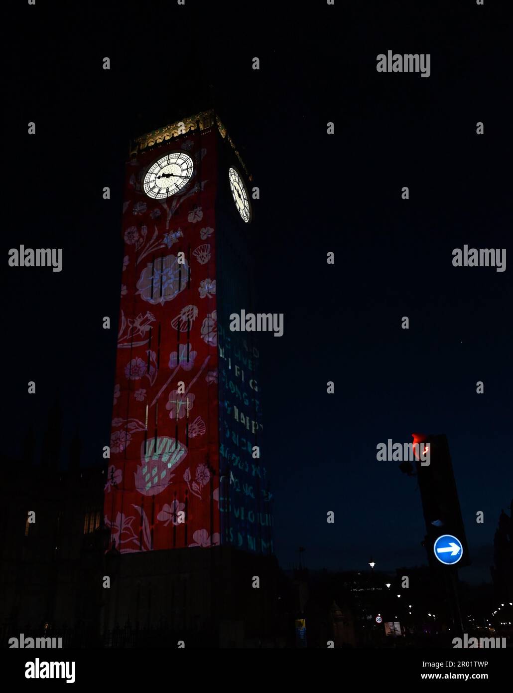 Big Ben lit up ahead of King Charles coronation on Thursday and will ...