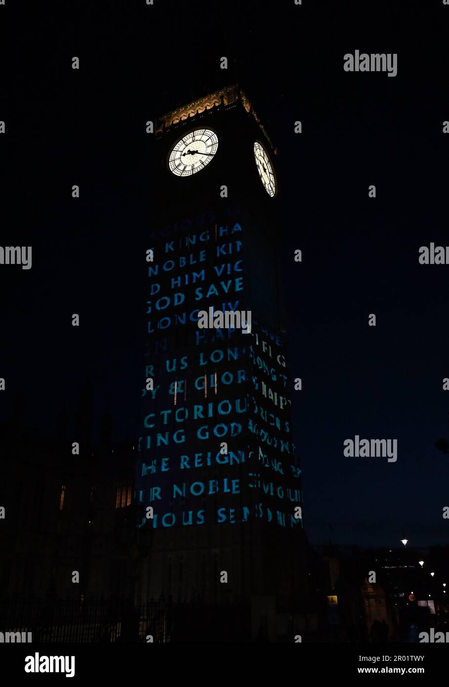 Big Ben lit up ahead of King Charles coronation on Thursday and will ...