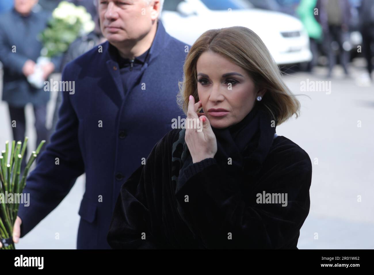 May 06.2023 Russia. Moscow. Singer Olga Orlova before the farewell ...