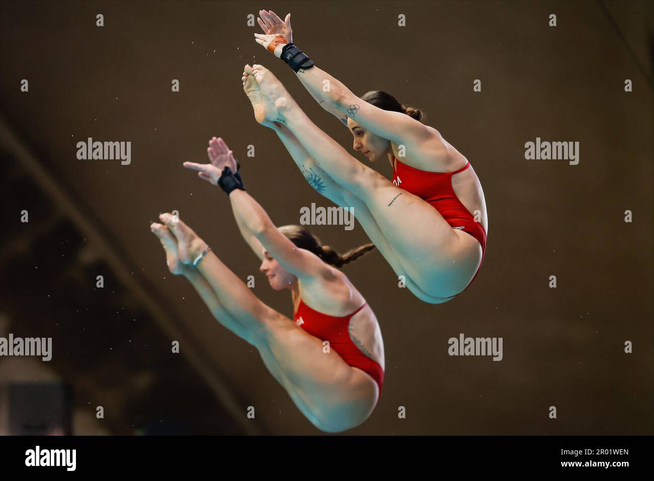 Montreal, Canada. 5th May, 2023. Canada's Pamela Ware (R) and Mia ...