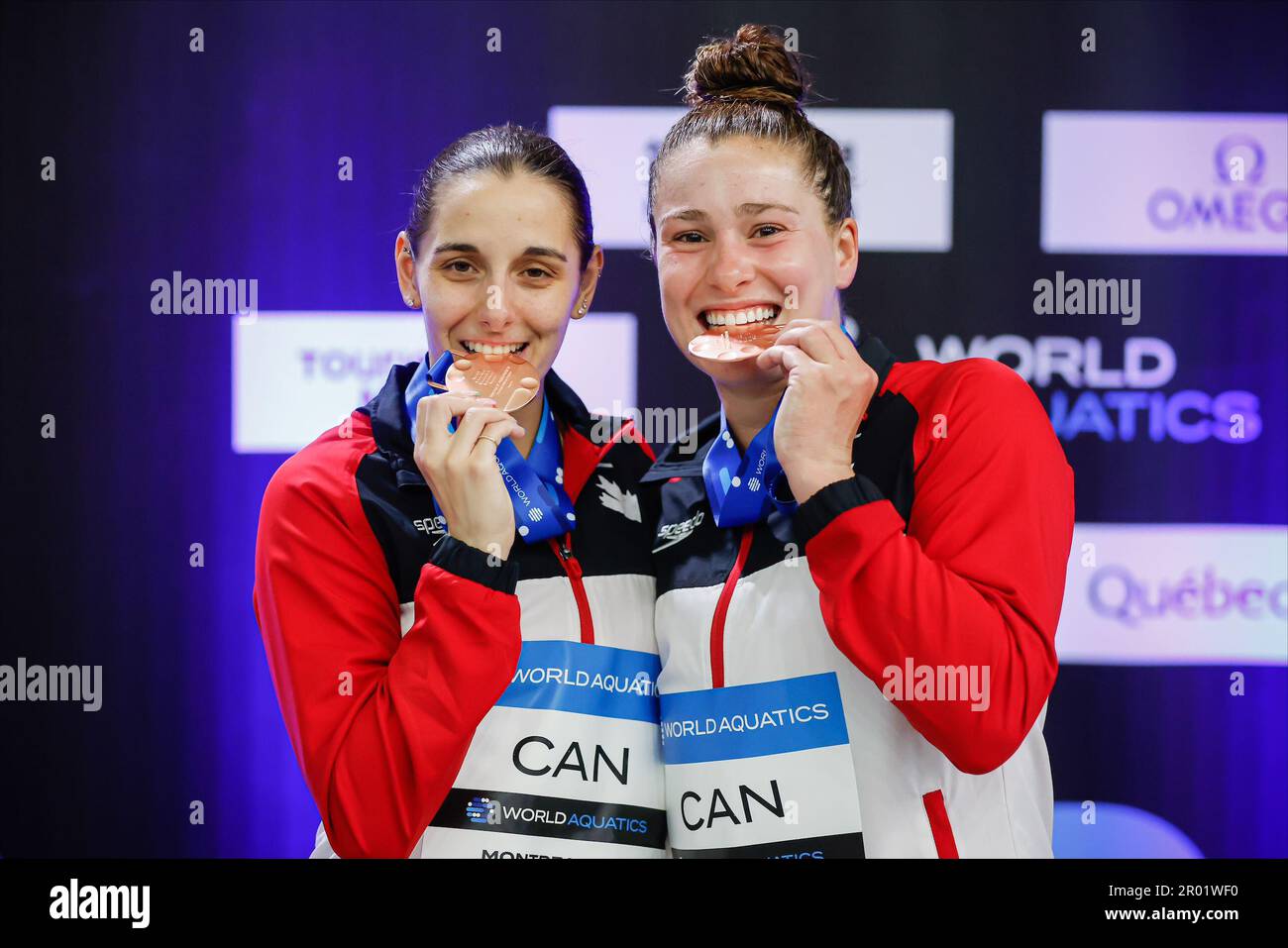 Montreal, Canada. 5th May, 2023. Canada's Pamela Ware (L) and Mia ...