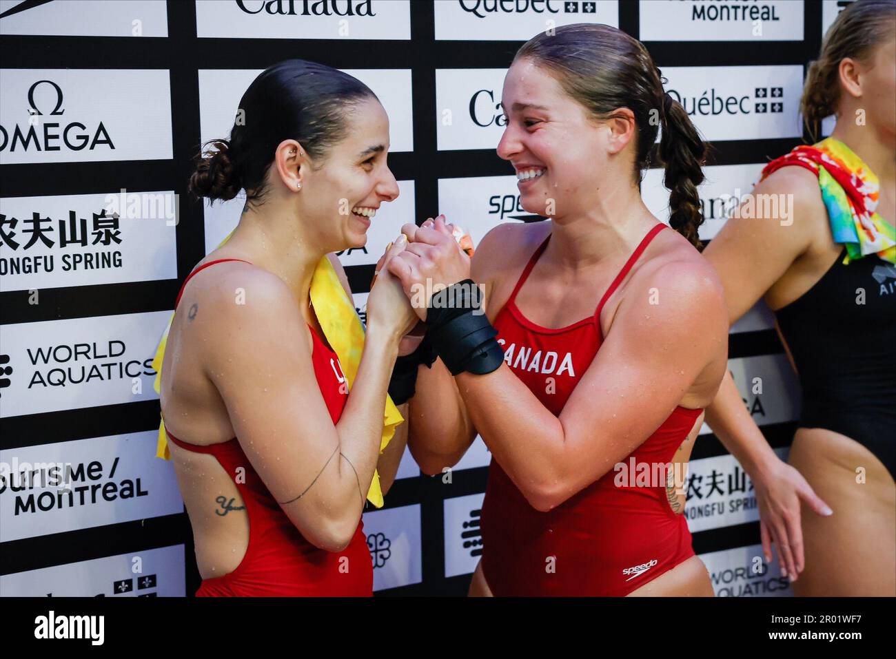 Montreal, Canada. 5th May, 2023. Canada's Pamela Ware (L) and Mia ...