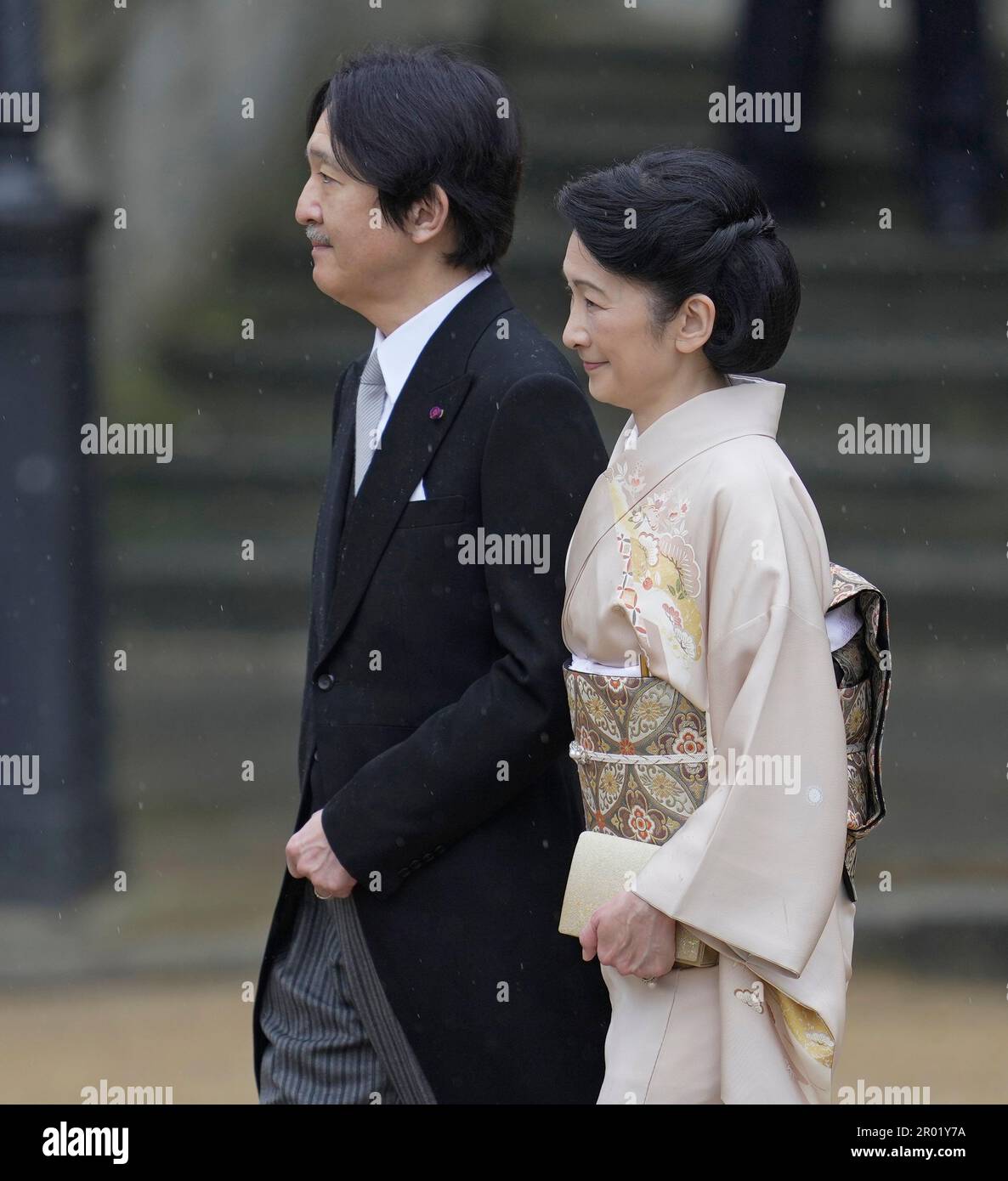 Japan's Crown Prince Akishino and Crown Princess Kiko arrive ahead of ...