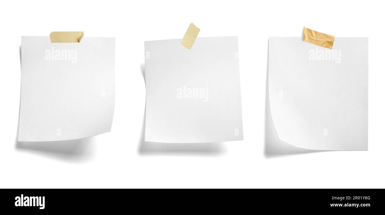 paper message note reminder blank background office business white ...