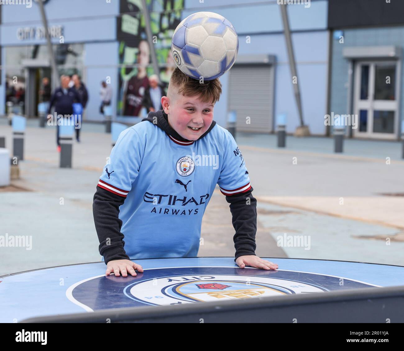 Manchester, UK. 06th May, 2023. Manchester, UK. 06th May, 2023. A young ...