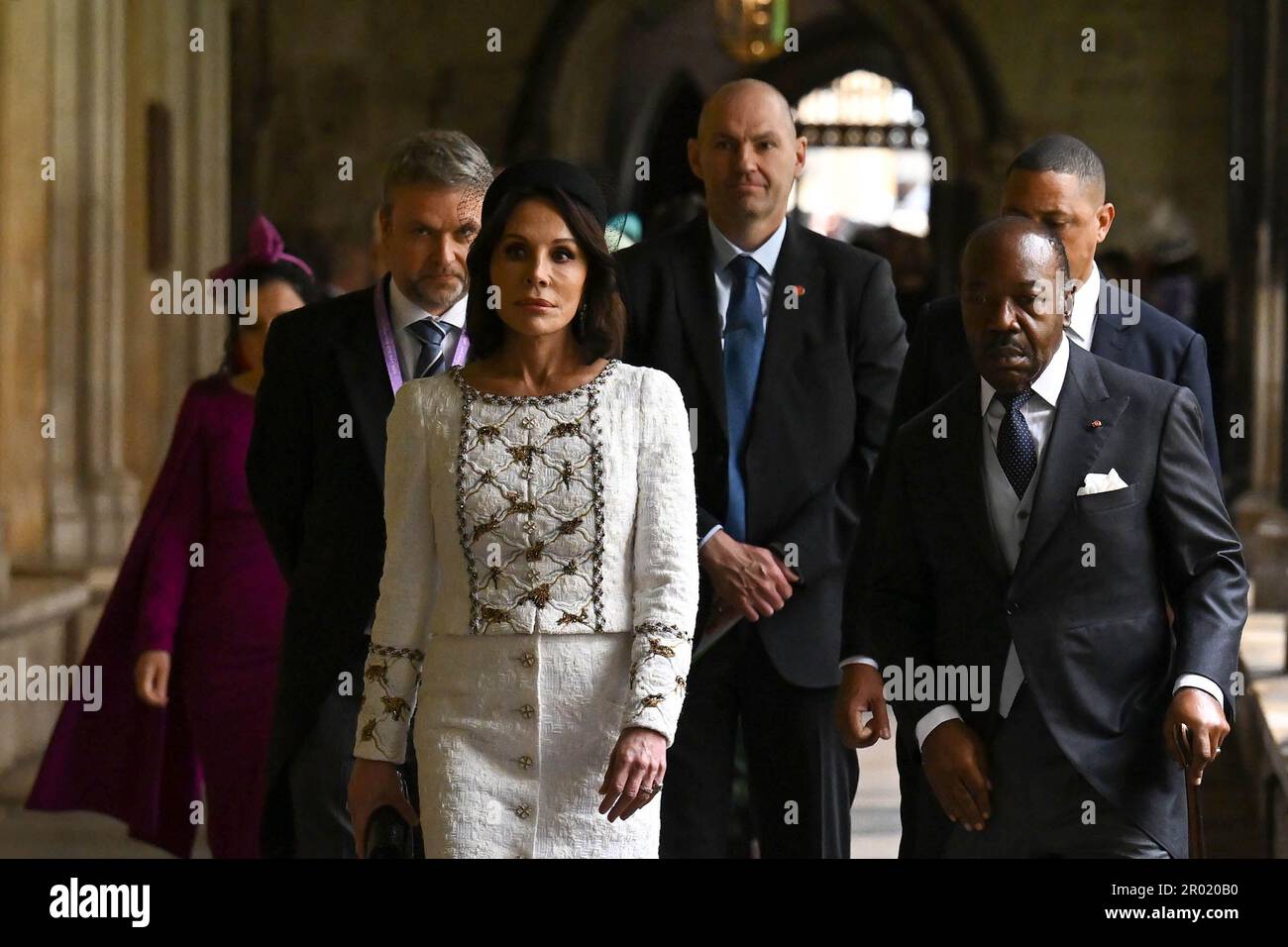 Gabon's President Ali Bongo Ondimba (right) and wife Sylvia Bongo ...