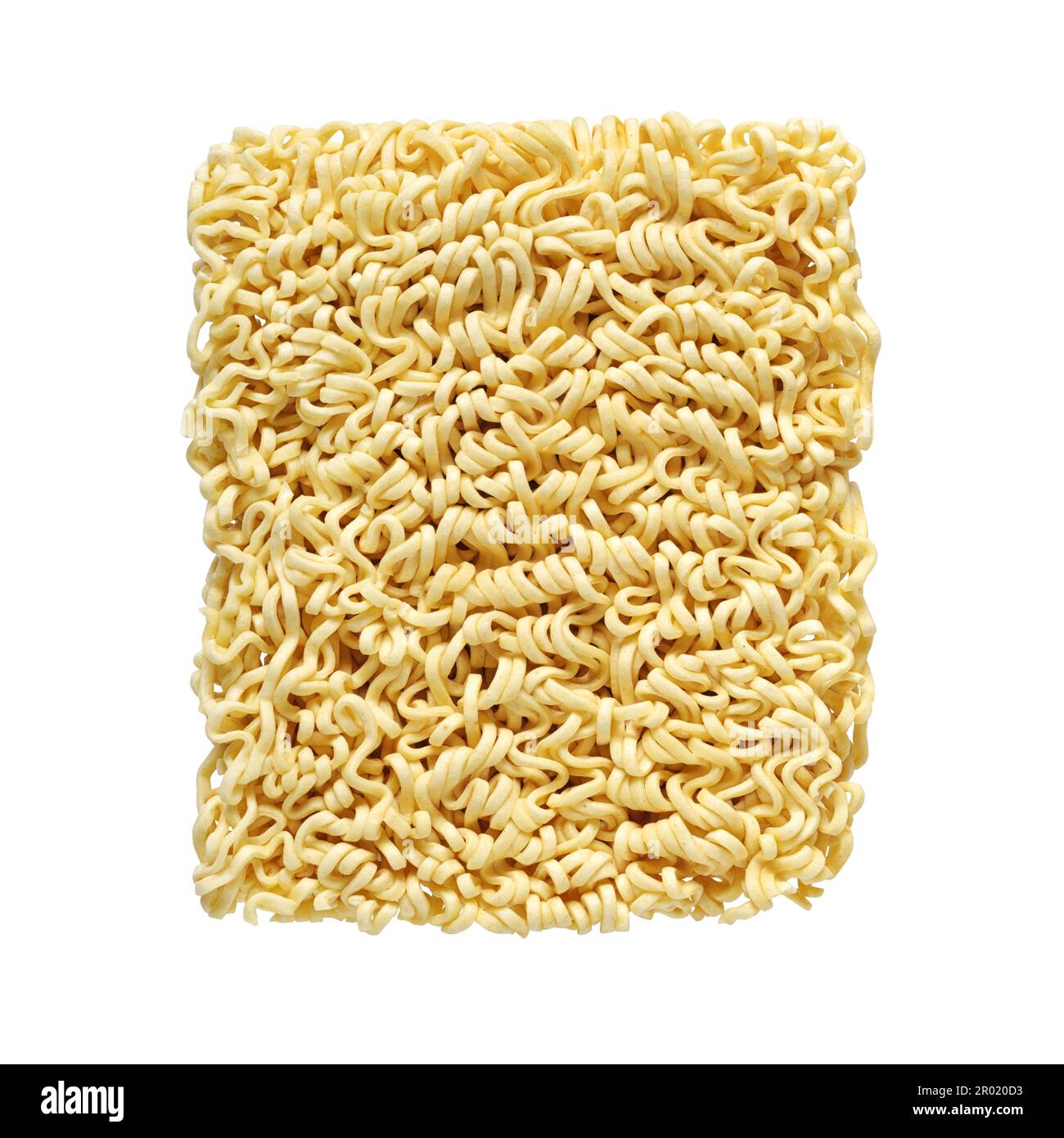 Dry uncooked ramen instant noodles isolated on white background Stock ...