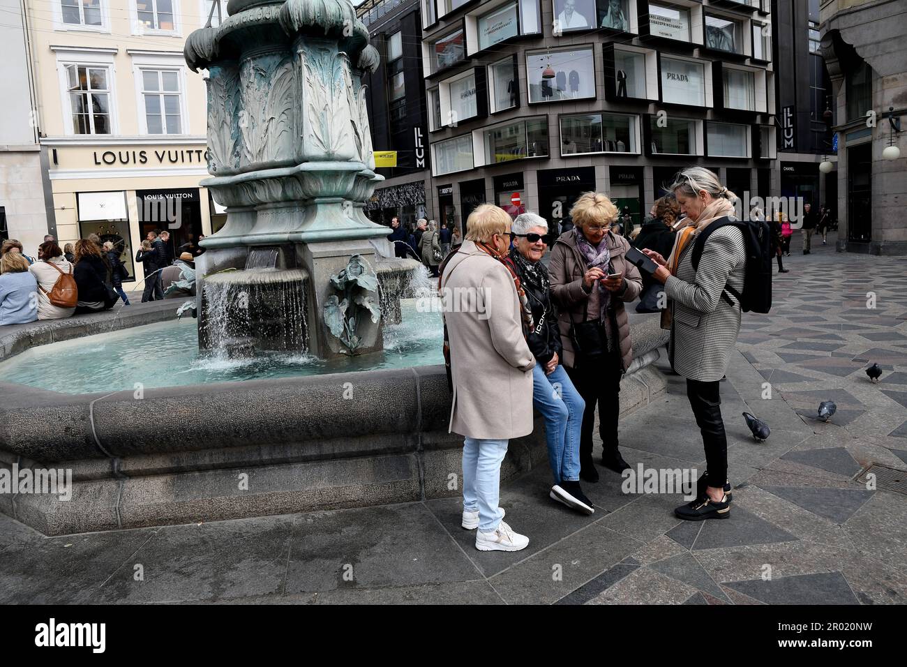 Copenhagen /Denmark/06 May 2023/ Senior citizen females with thier ...