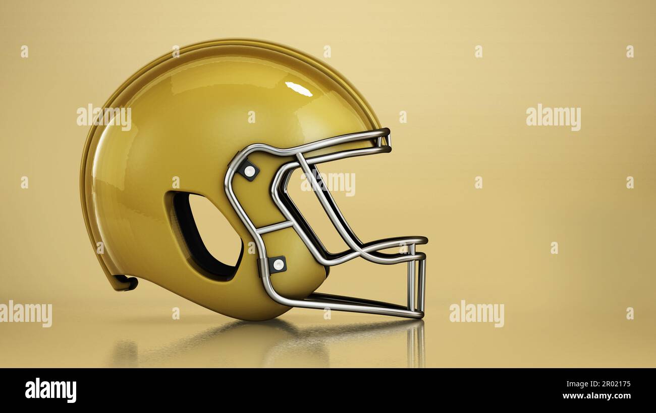 Yellow Football Helmet Clipart