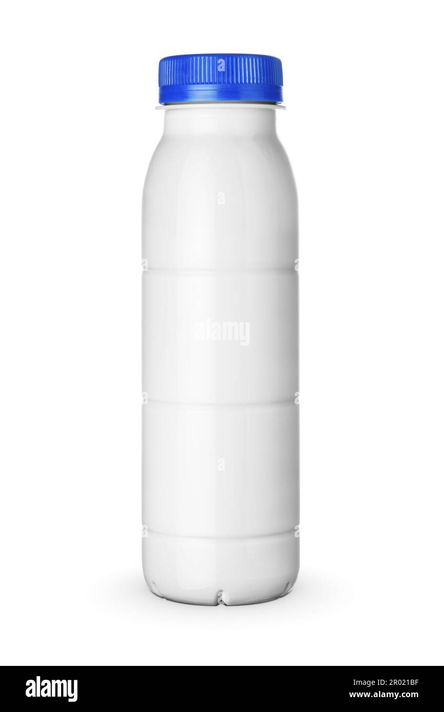 Small yogurt plastic bottle isolated on white backgroung Stock Photo ...