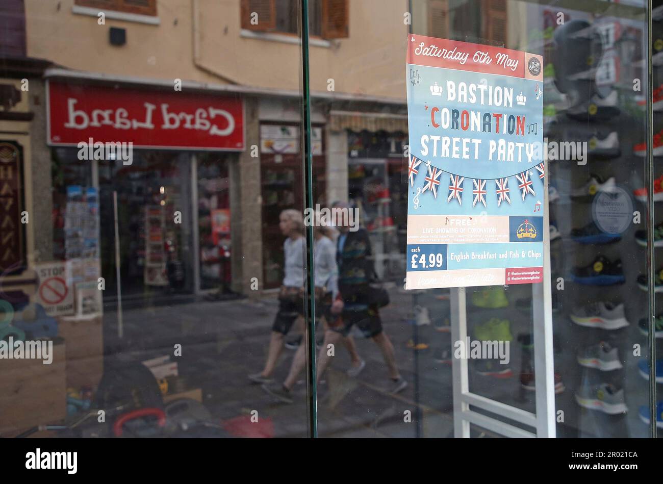 Aspects that presents the streets of Gibraltar on the day of the ...