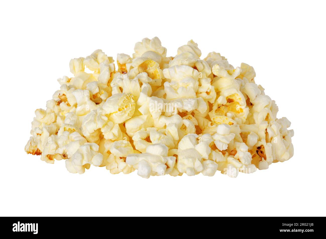 Pile of popcorn isolated on white background with clipping path Stock ...