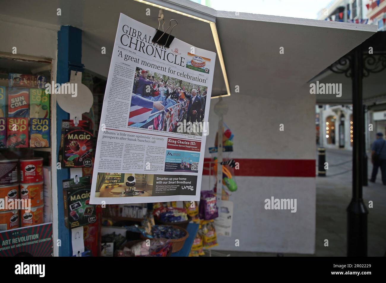 Aspects that presents the streets of Gibraltar on the day of the ...