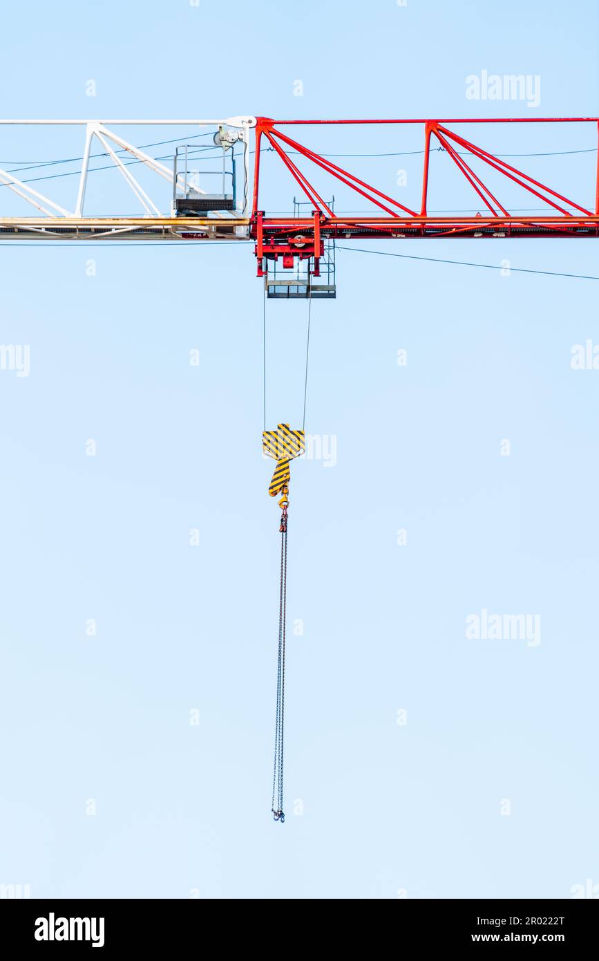 Construction crane hook hi-res stock photography and images - Alamy