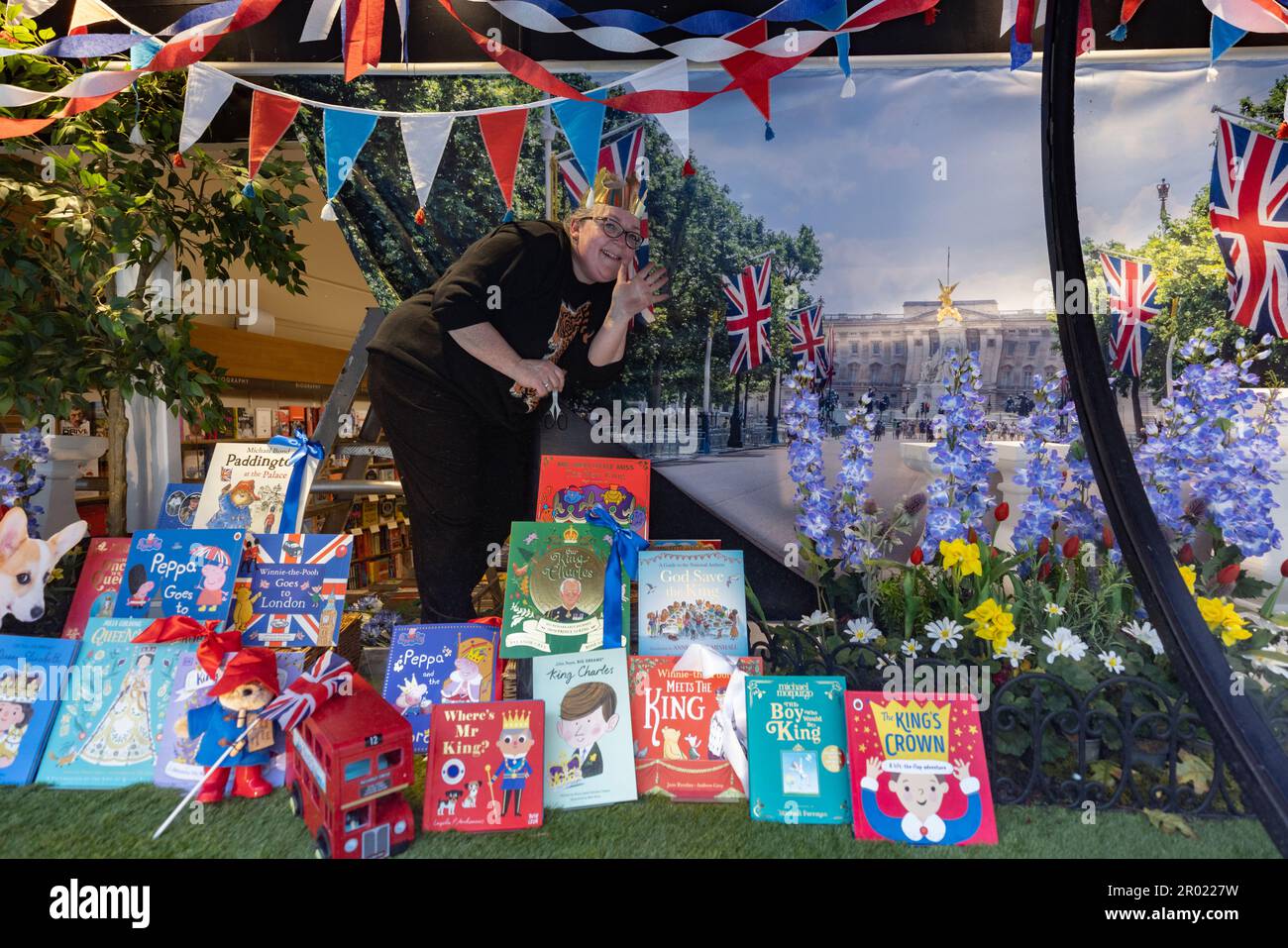 London, UK. 06th May, 2023. Children’s books with a royal theme being ...