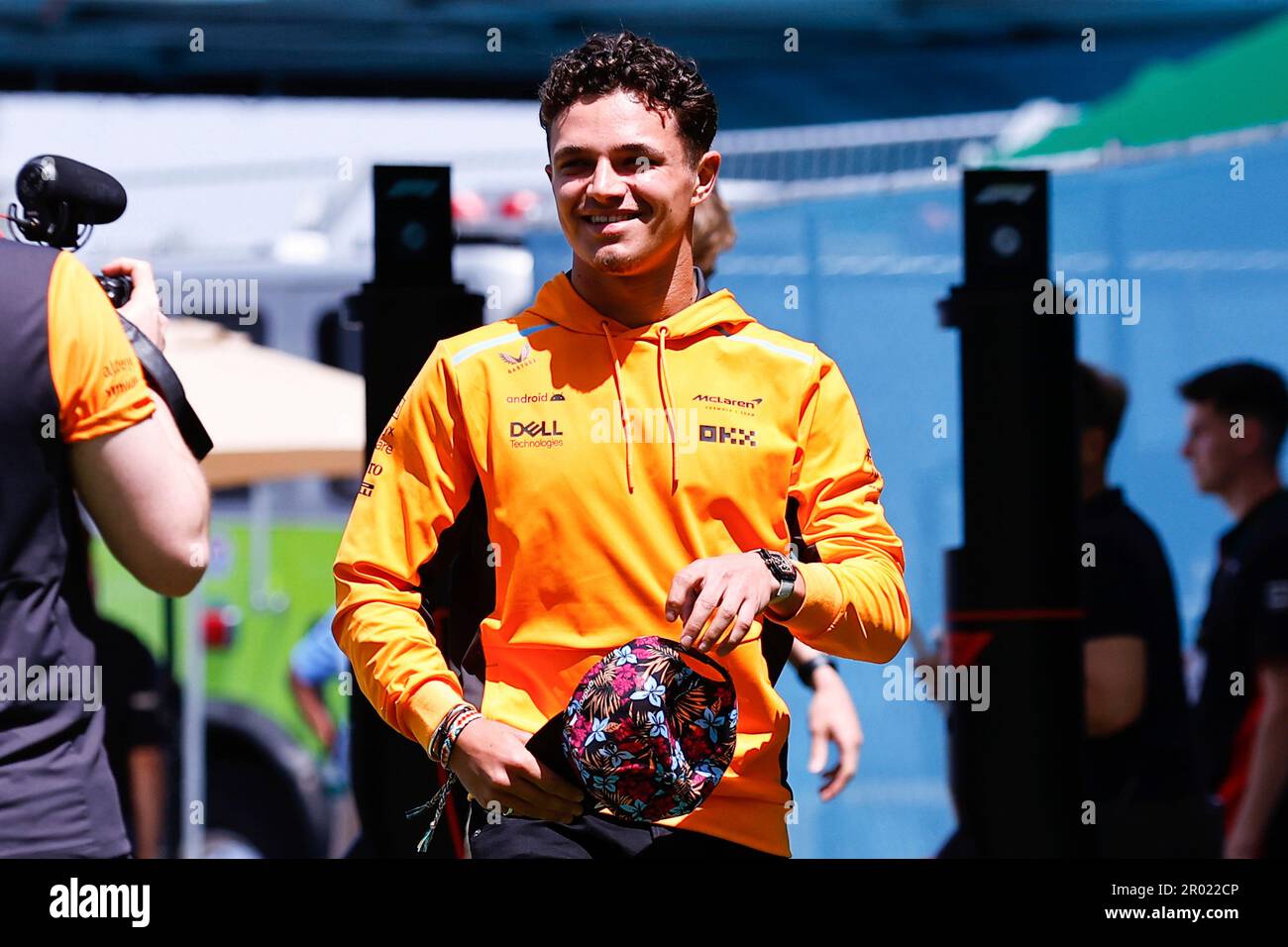 MIAMI GARDENS, FL - MAY 05: Lando Norris #4 driver of McLaren F1 Team ...
