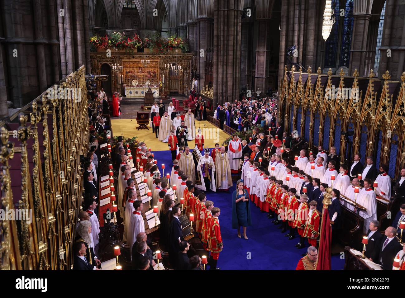 King Charles III with the The Sovereign's Orb, as Lord President of the ...