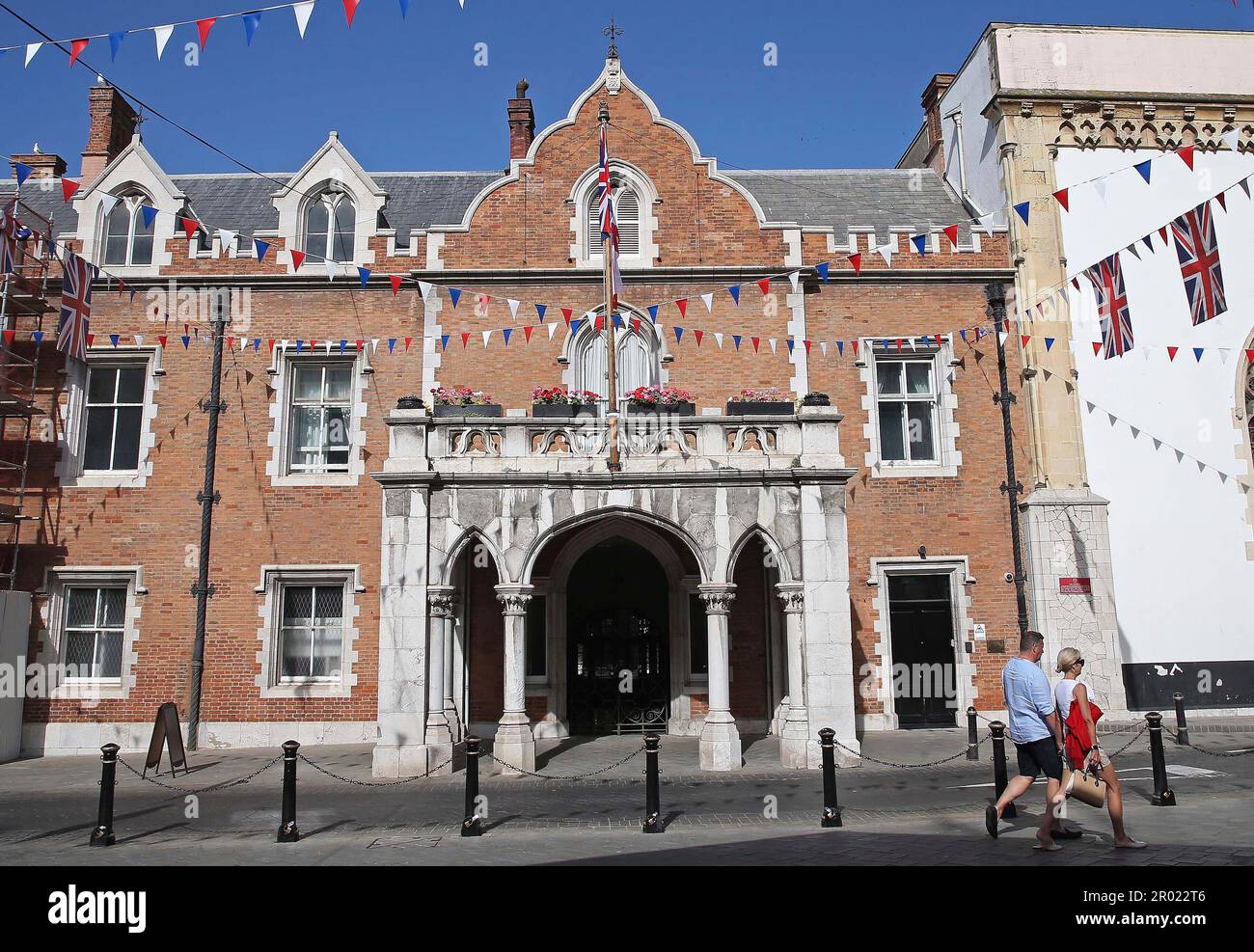 Aspects that presents the streets of Gibraltar on the day of the ...