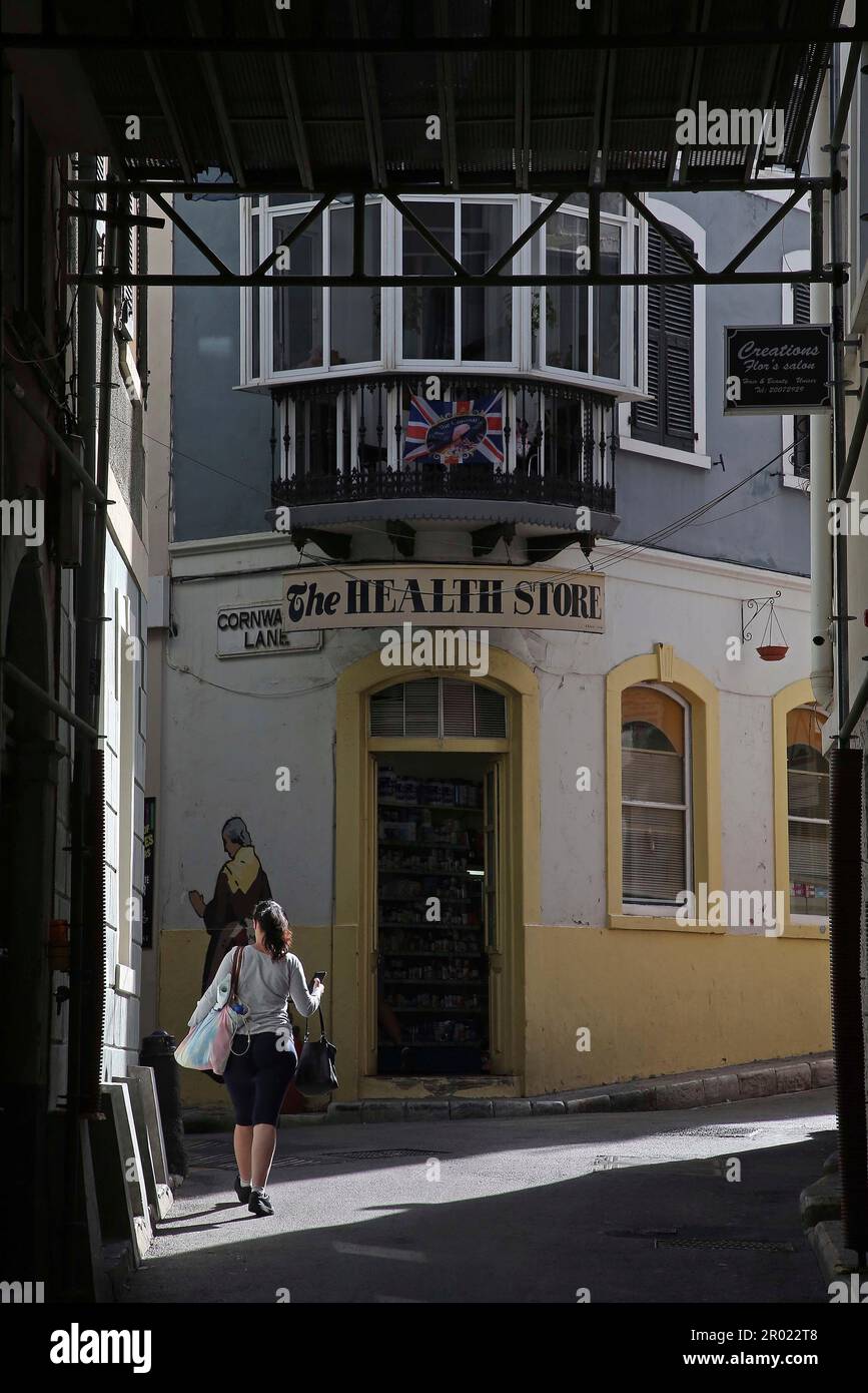 Aspects that presents the streets of Gibraltar on the day of the ...