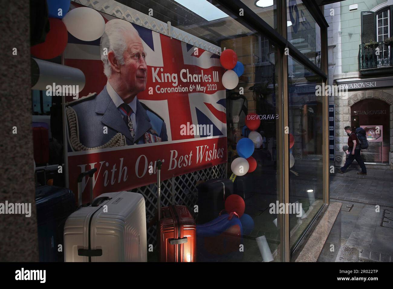 Aspects that presents the streets of Gibraltar on the day of the ...
