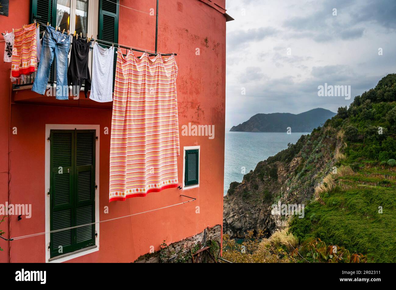 The Azure Path follows the Mediterranean Sea in Cinque Terre National ...