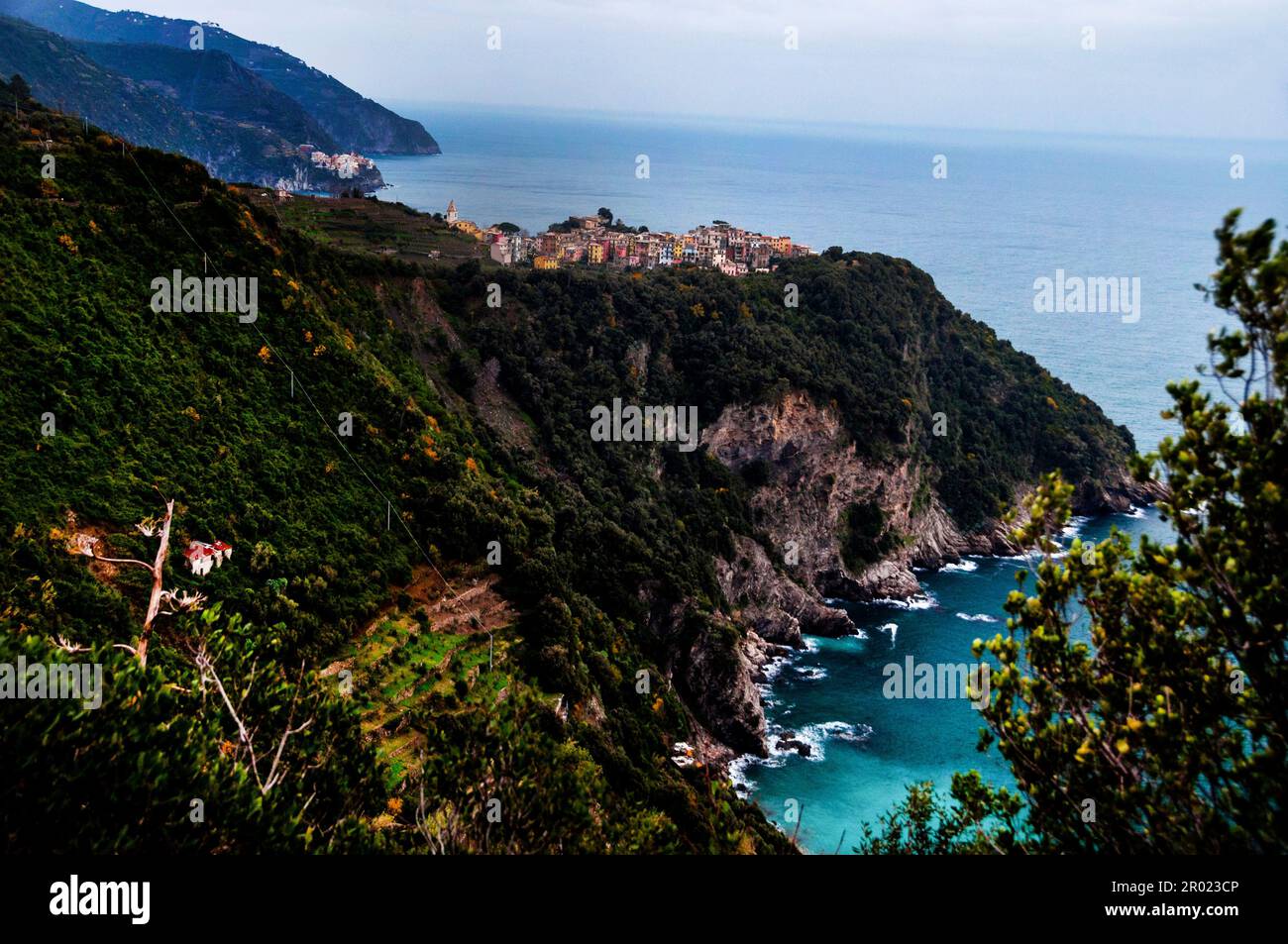 The Azure Path on the Mediterranean Sea in Cinque Terre National Park ...