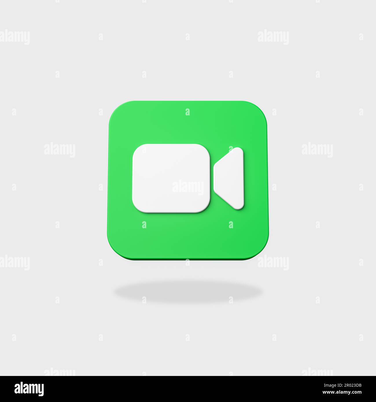 Facetime App Icon on Flat Gray Background Stock Photo - Alamy