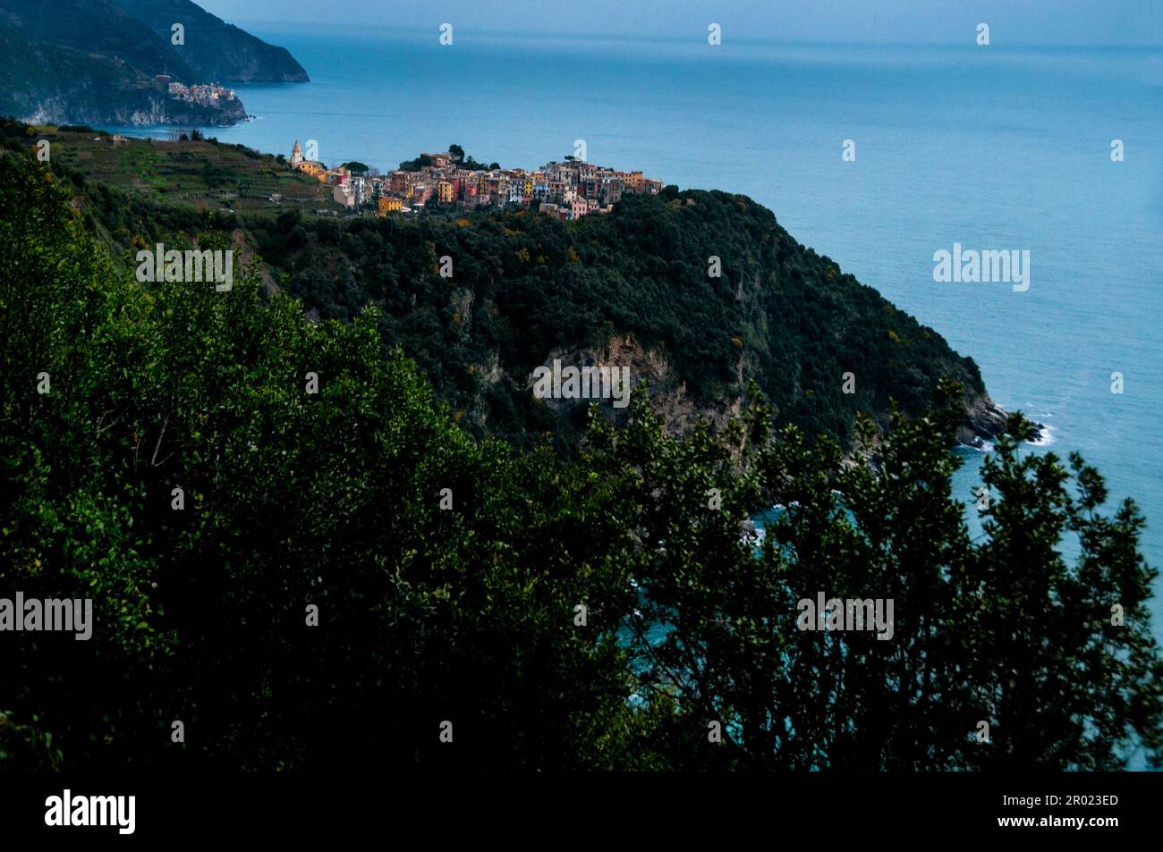 The Azure Path on the Mediterranean Sea in Cinque Terre National Park ...