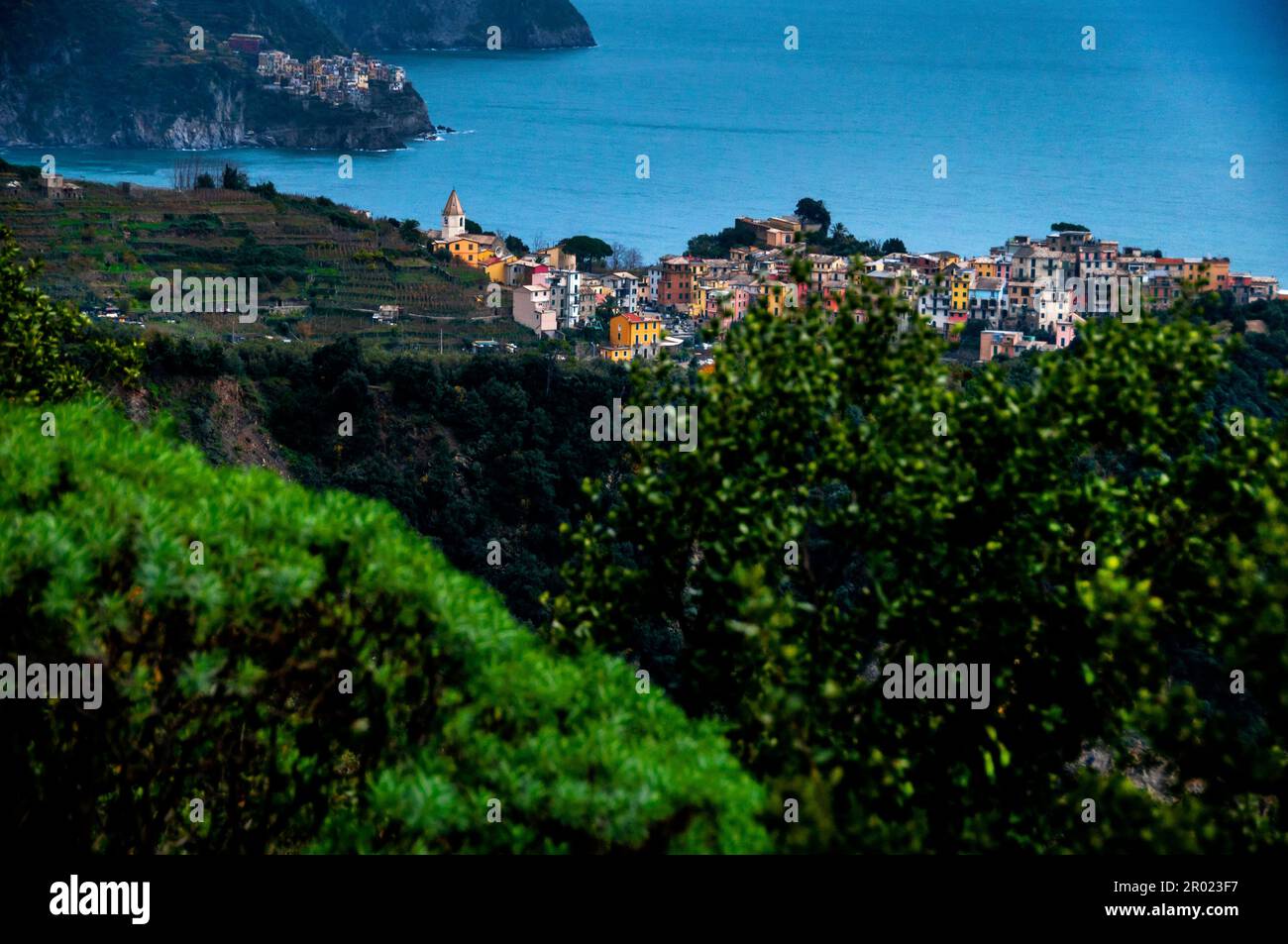 The Azure Path on the Mediterranean Sea in Cinque Terre National Park ...