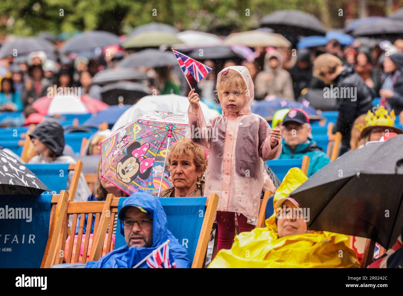 London, UK. 6th May, 2023. Mayfair's Coronation Garden Party in ...