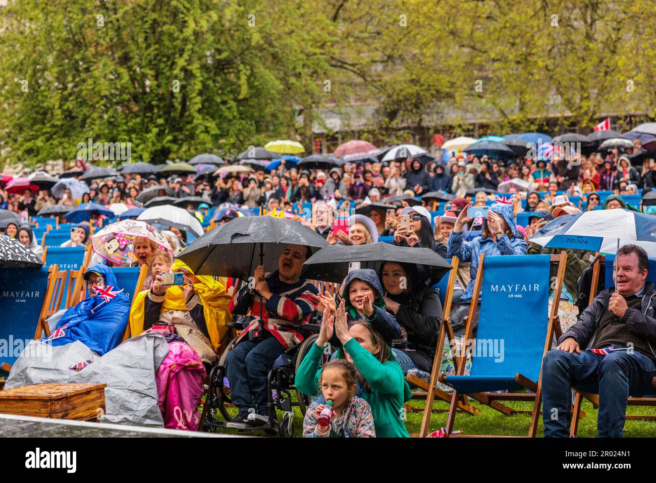 London, UK. 6th May, 2023. Mayfair's Coronation Garden Party in ...