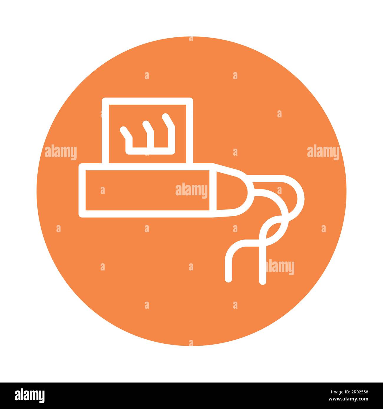 Tefillin line color icon. Isolated vector element. Outline pictogram ...