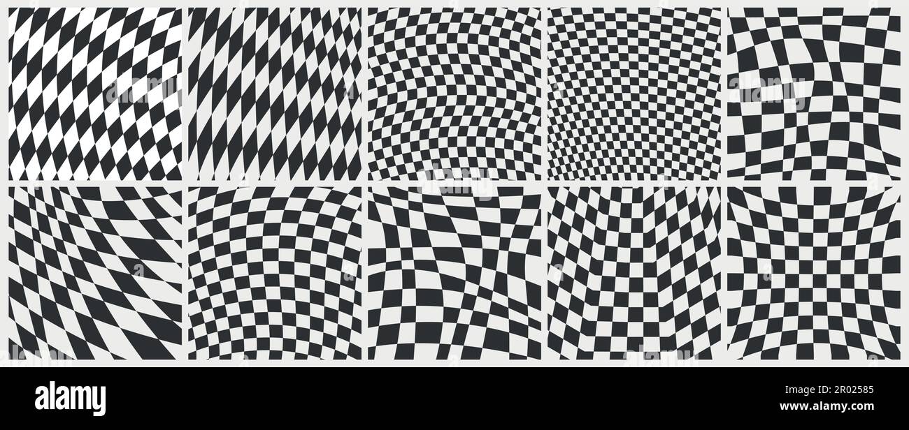 Black and white checkered template. Vector illustration Stock Vector ...