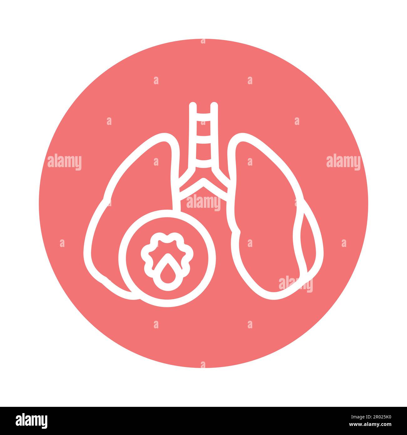 Pulmonary disease astma color line icon. Isolated vector element ... Pulmonary disease astma color line icon. Isolated vector element ...