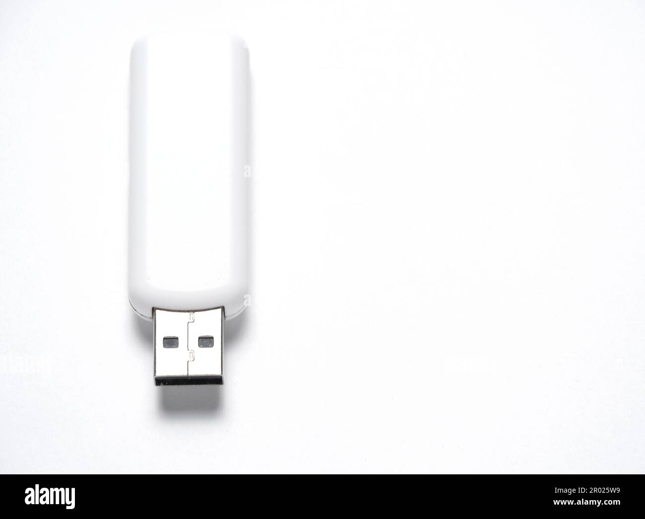 usb flash drive in white case white background Stock Photo - Alamy