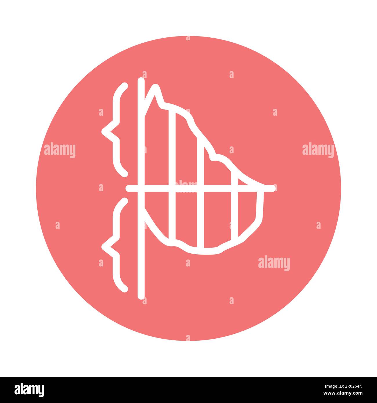 Bronchodilator test color line icon. Isolated vector element. Outline ...