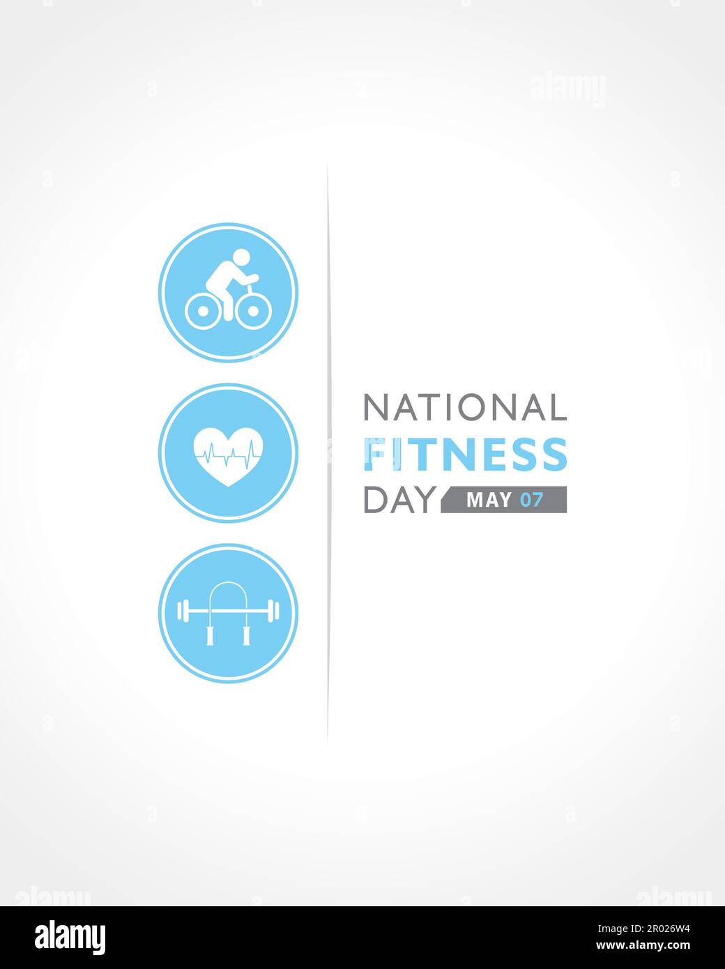 A Fitness Concept -Vector Illustration for National Fitness Day ...