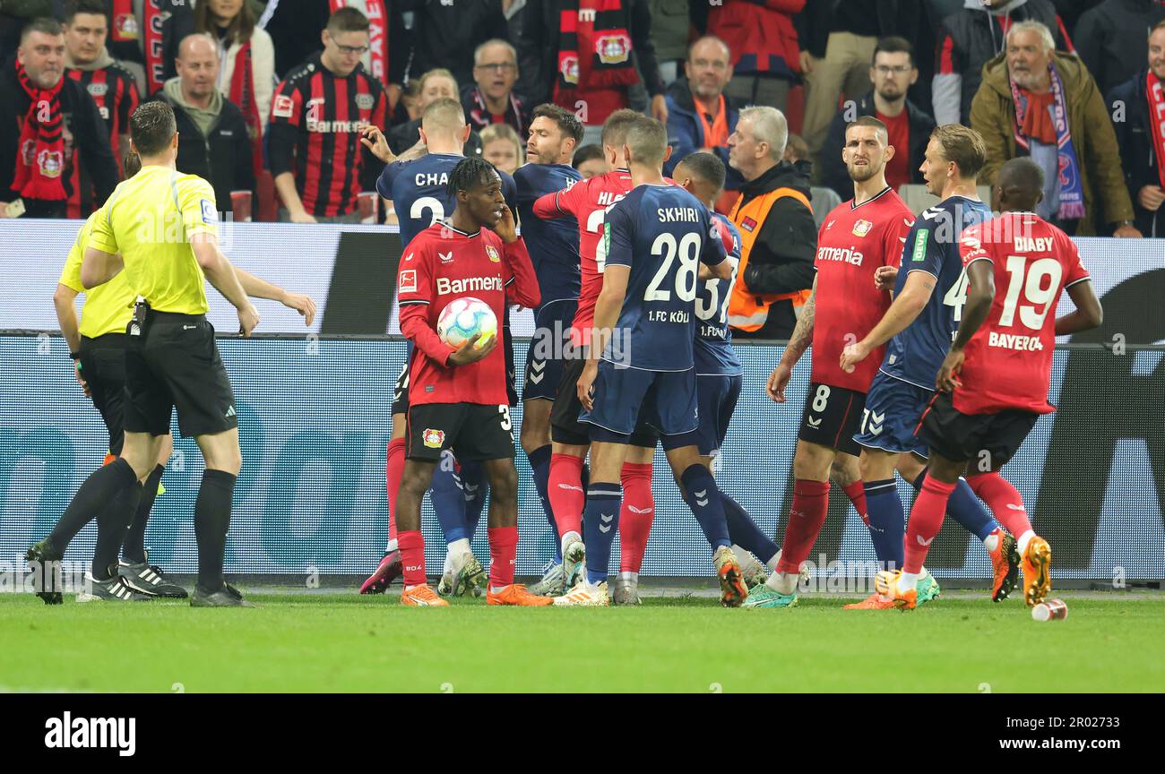 firo: May 5th, 2023, football, 1st Bundesliga: 1st Bundesliga Bayer ...